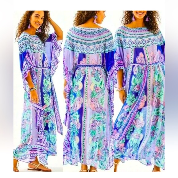Lilly Pulitzer | Dresses | Nwt Lilly Pulitzer Sm Monnae Caftan Moroccan ...